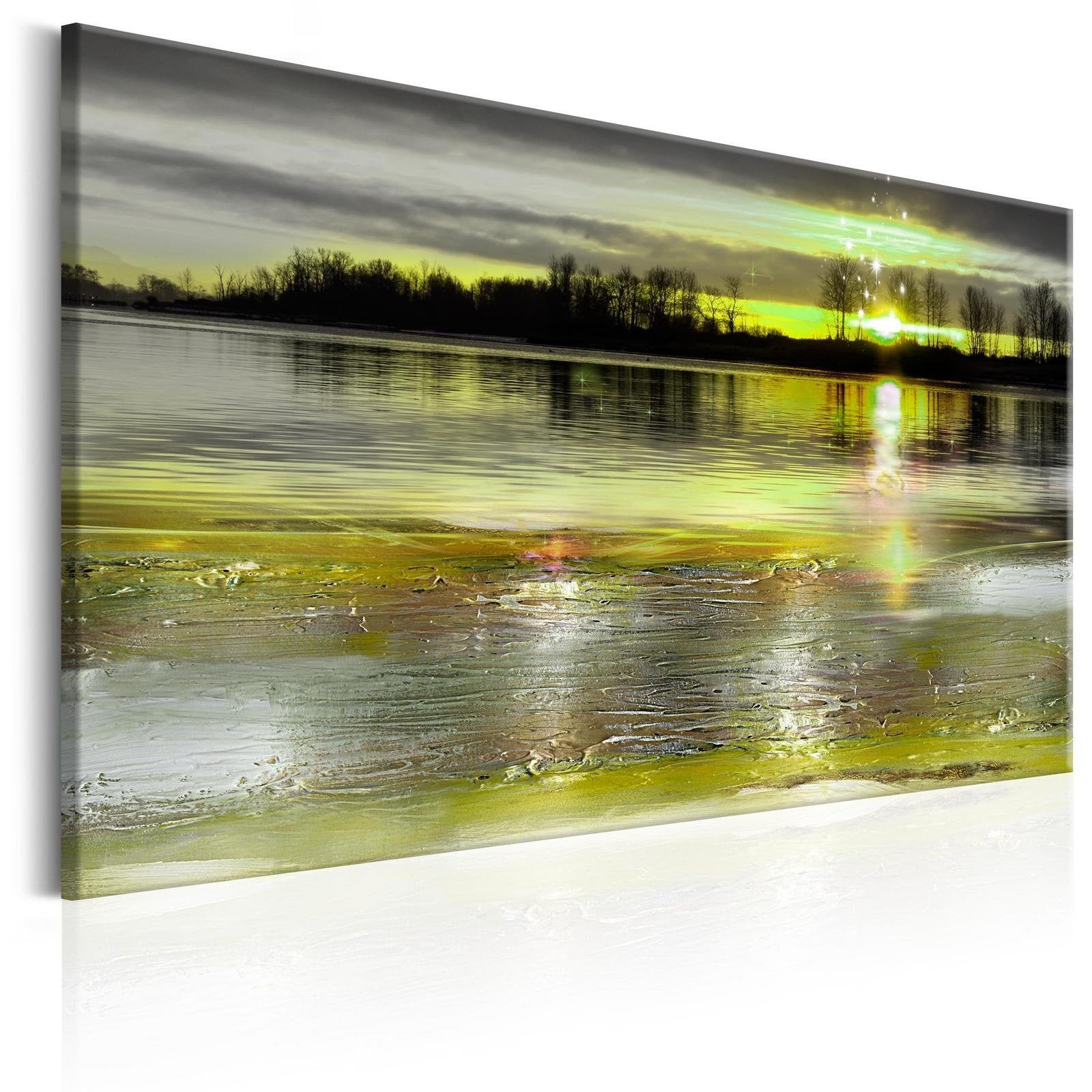Loon Peak® Granvel Quiet Lake On Canvas Print | Wayfair